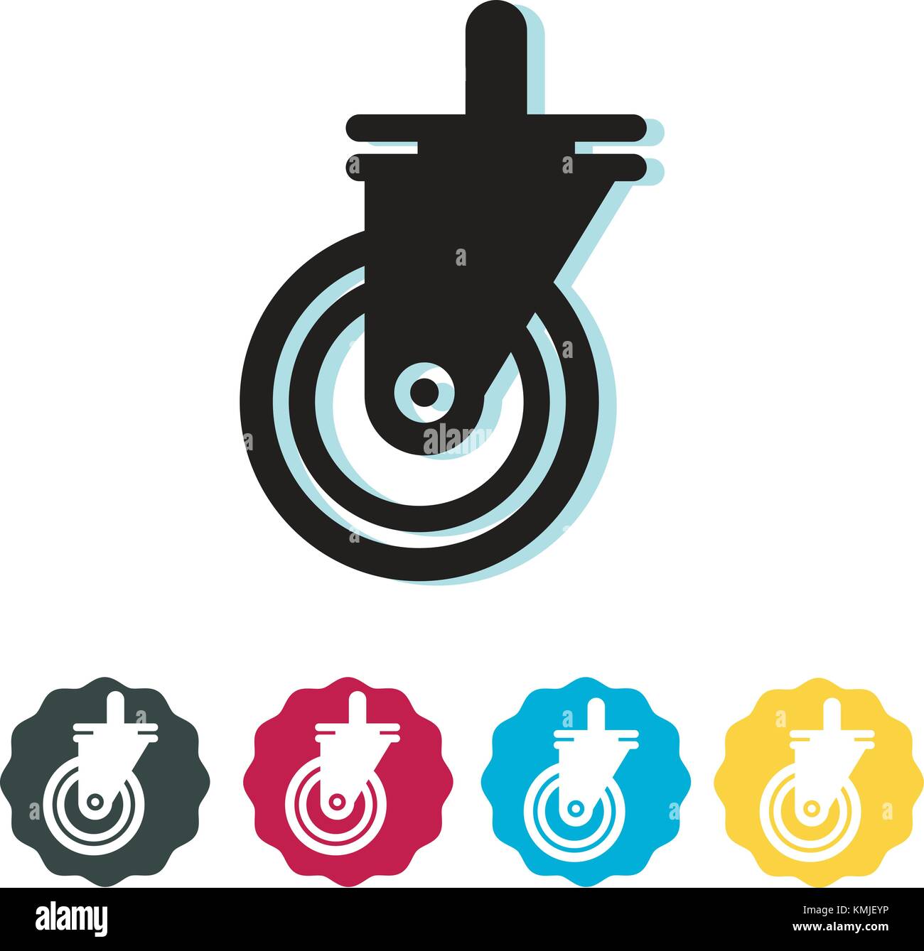 Metal caster Stock Vector Images - Alamy