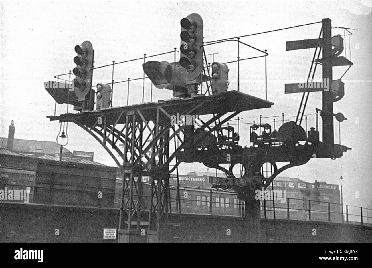 This image from *Steel Highway* (1928) depicts a four-aspect color ...