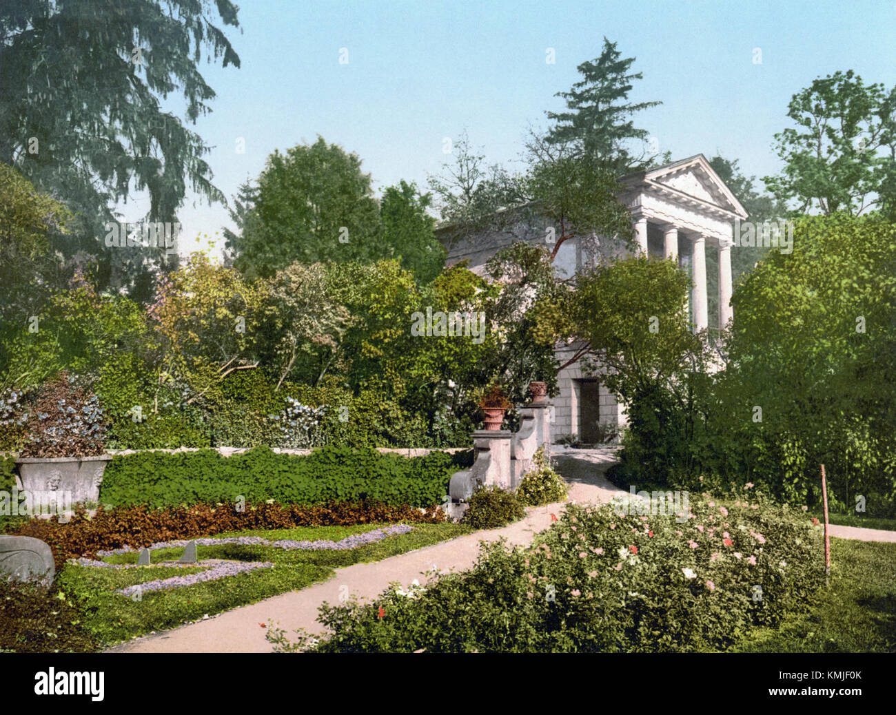 Floratempel in Woerlitzer Park, built in the early 1900s, is an ...