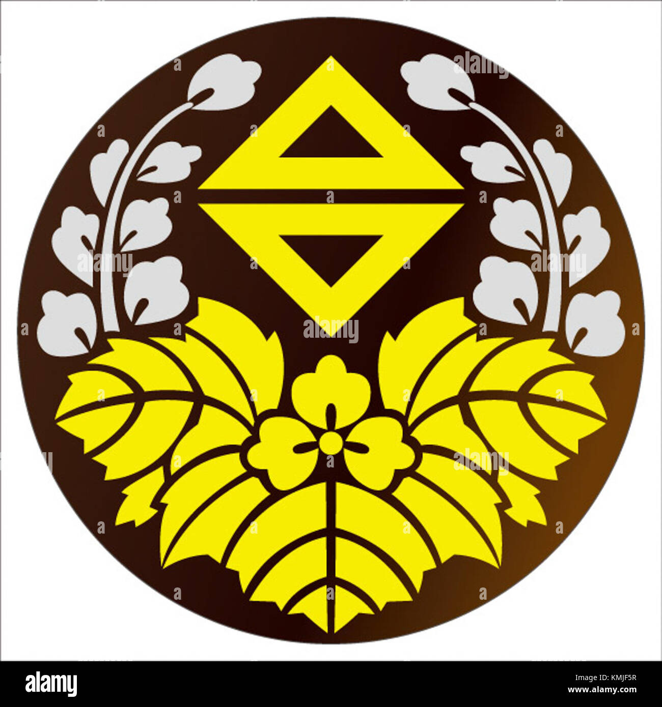 The hat badge of the Government-General of Taiwan is an official emblem ...