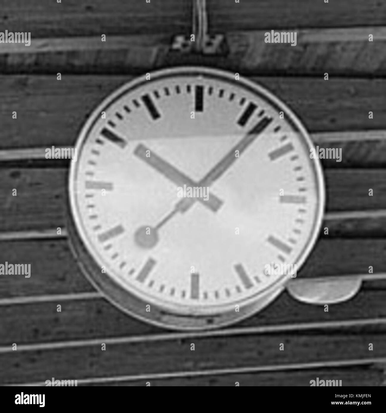 A 1955 photograph of the station clock at RÃ¥cksta T-bana station in ...