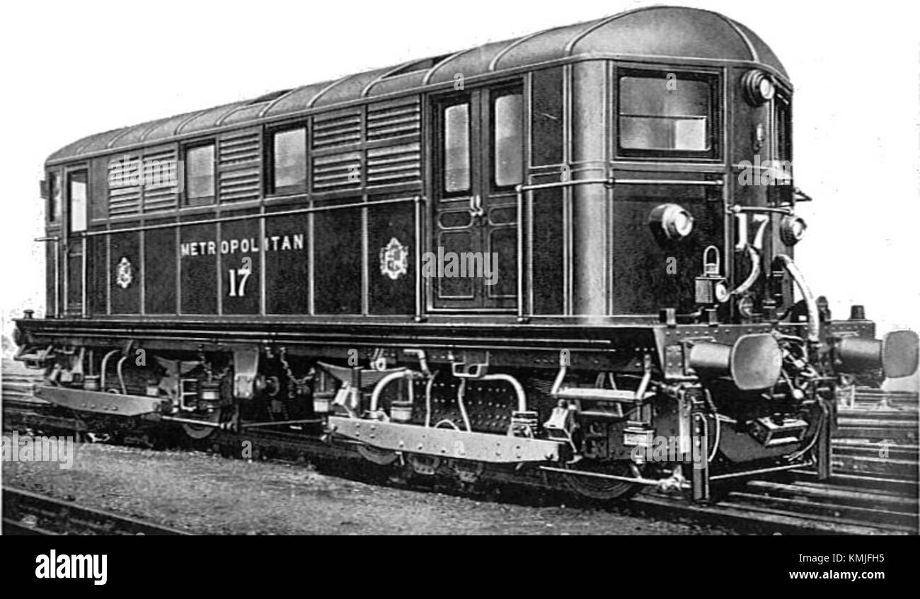 The Metropolitan Railway's electric locomotive, No. 17, was an ...