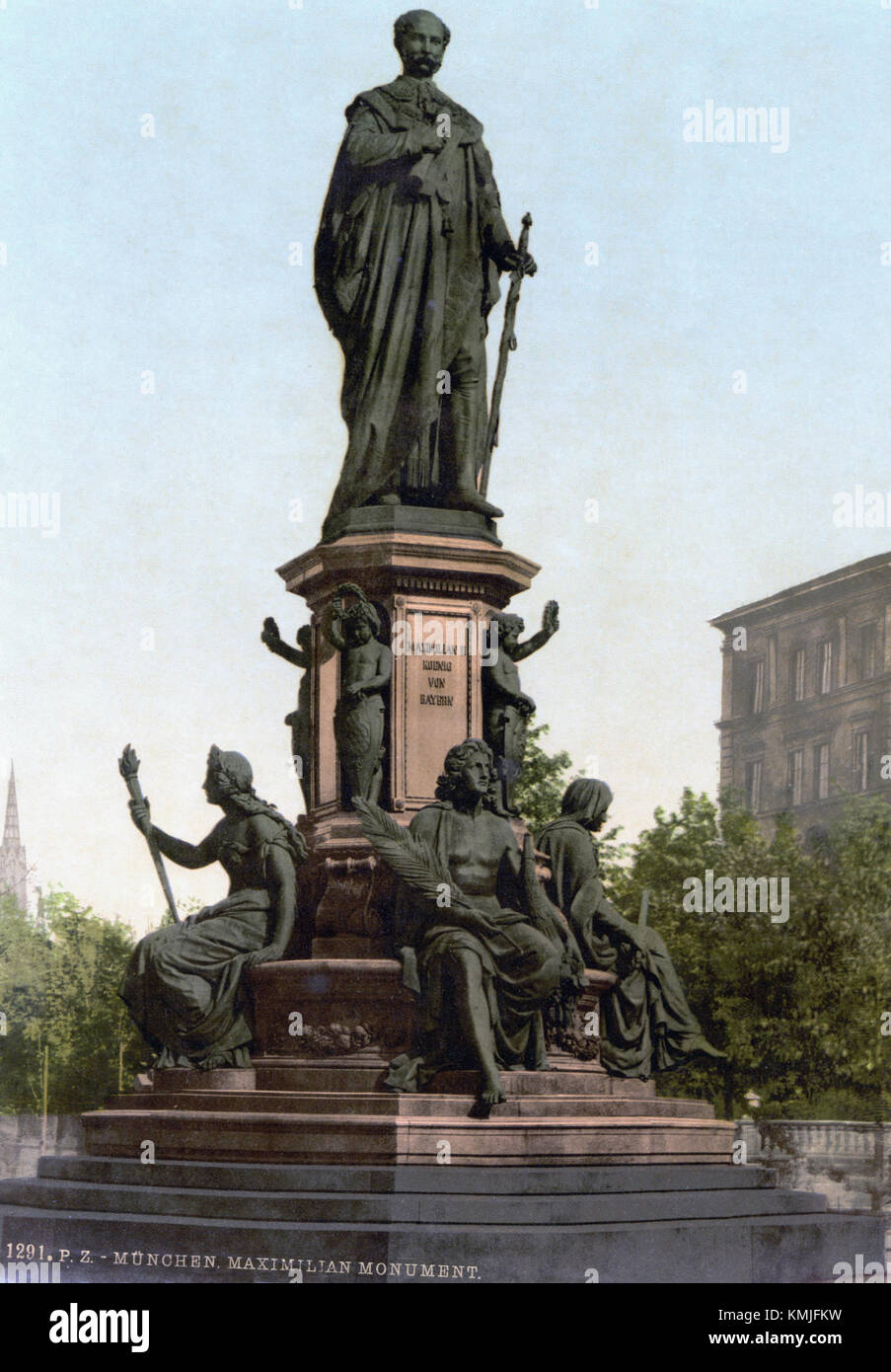 The Maxmonument in Munich, Germany, is a historic monument built in ...