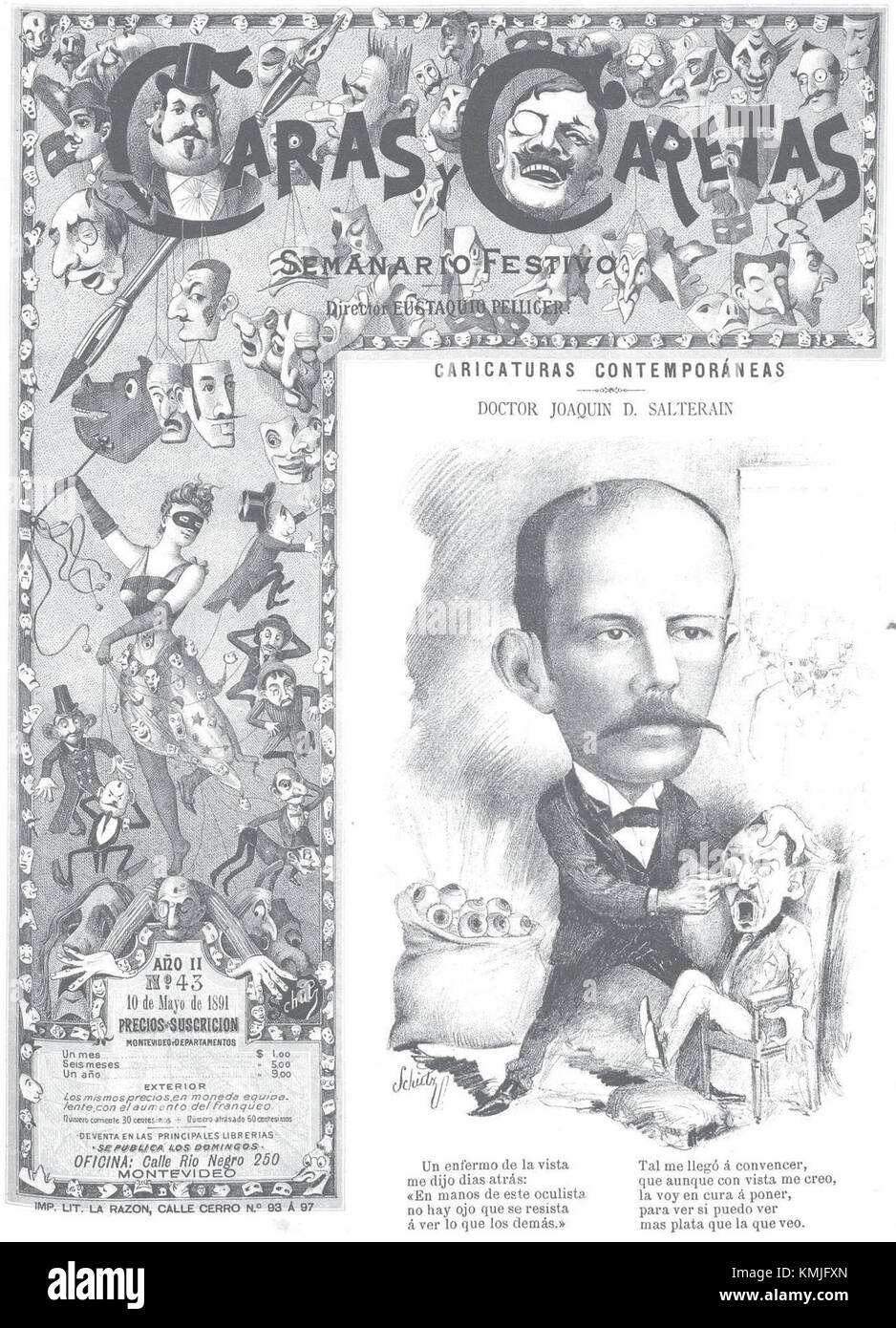 The portada (cover) of the Argentinian magazine *Caras y Caretas ...