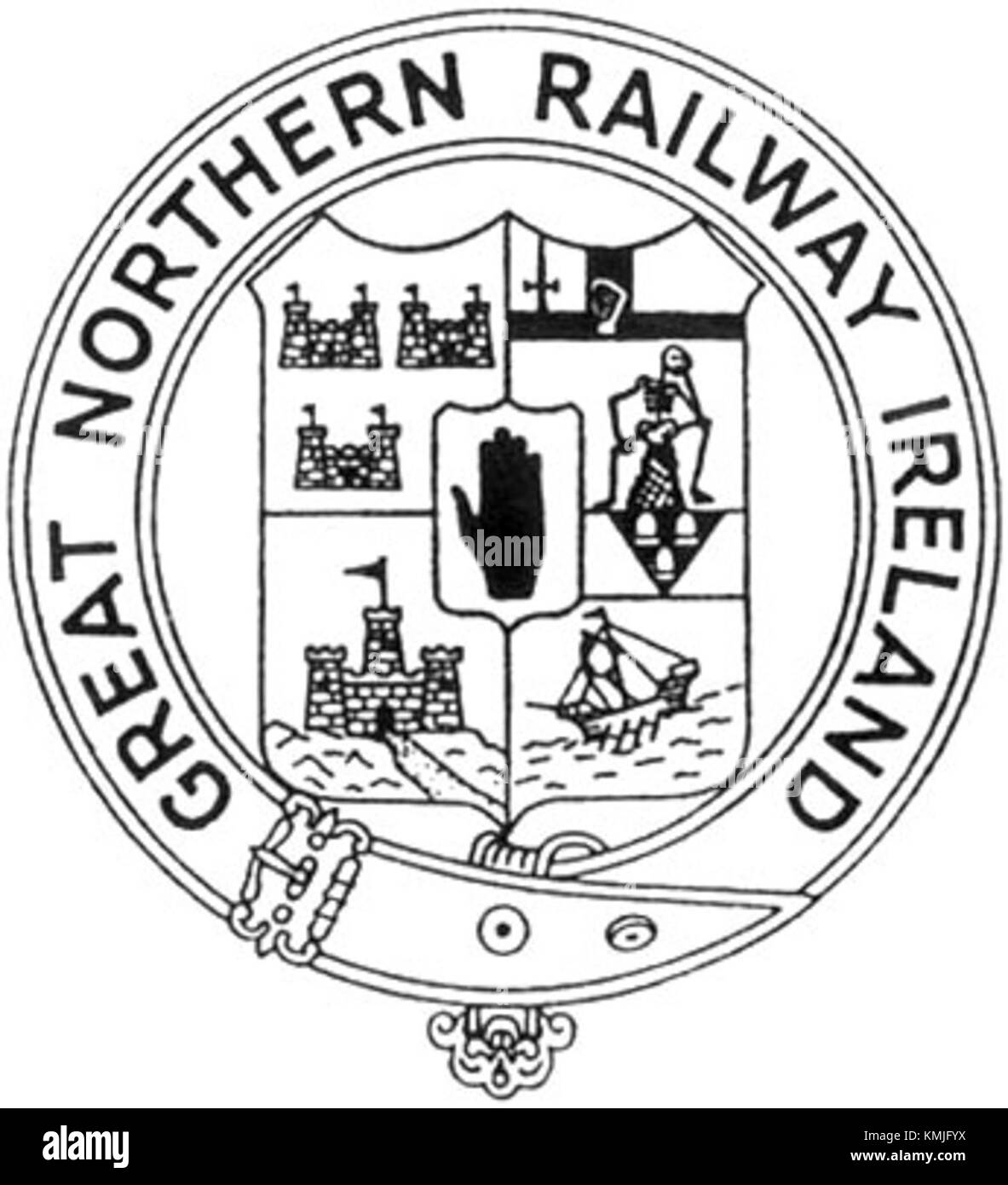 The GNR symbol represents the Great Northern Railway, an important ...