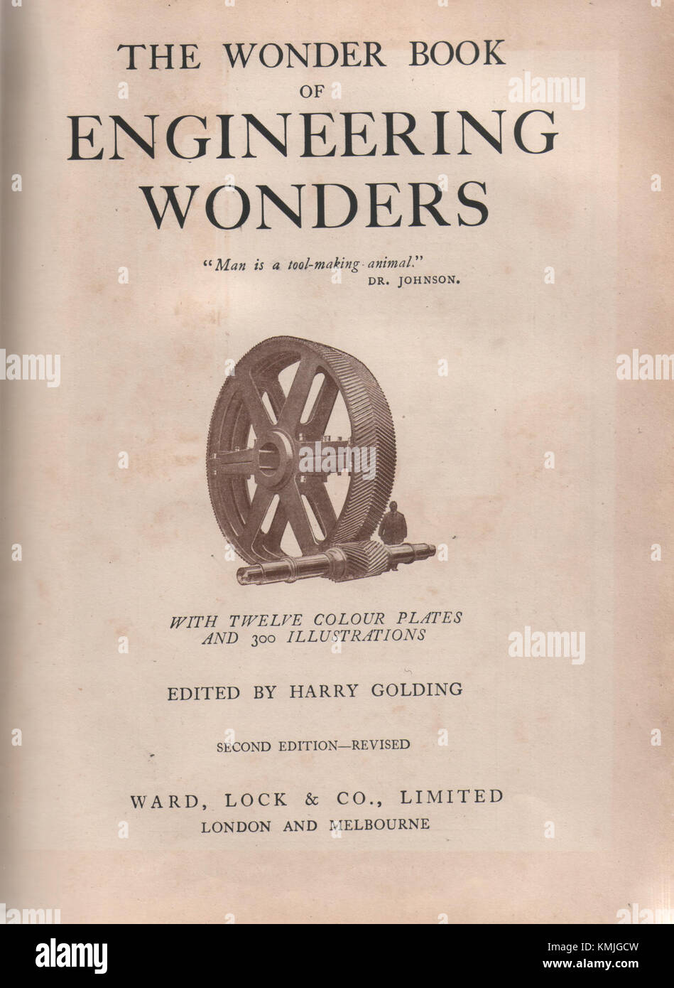 The title page of the 1931 'Wonder Book of Engineering Wonders ...