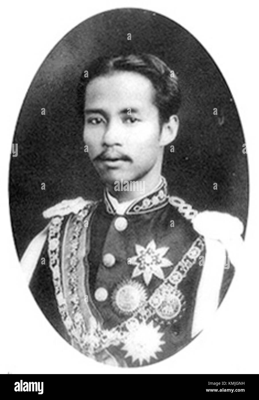 A photograph of young King Chulalongkorn (Rama V) of Thailand ...