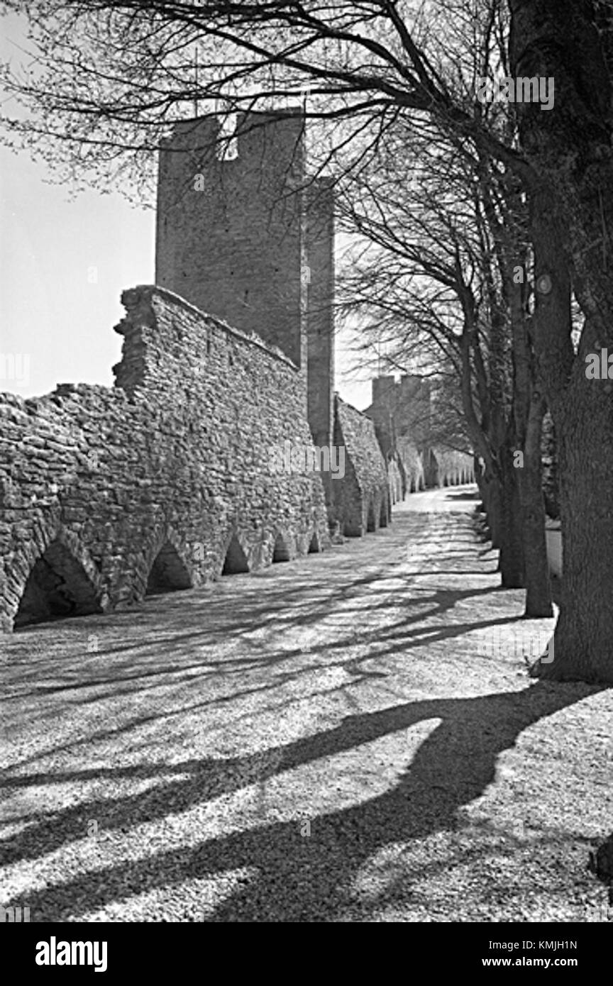 The Visby Ring Wall is a medieval fortification in Visby, Sweden, a ...