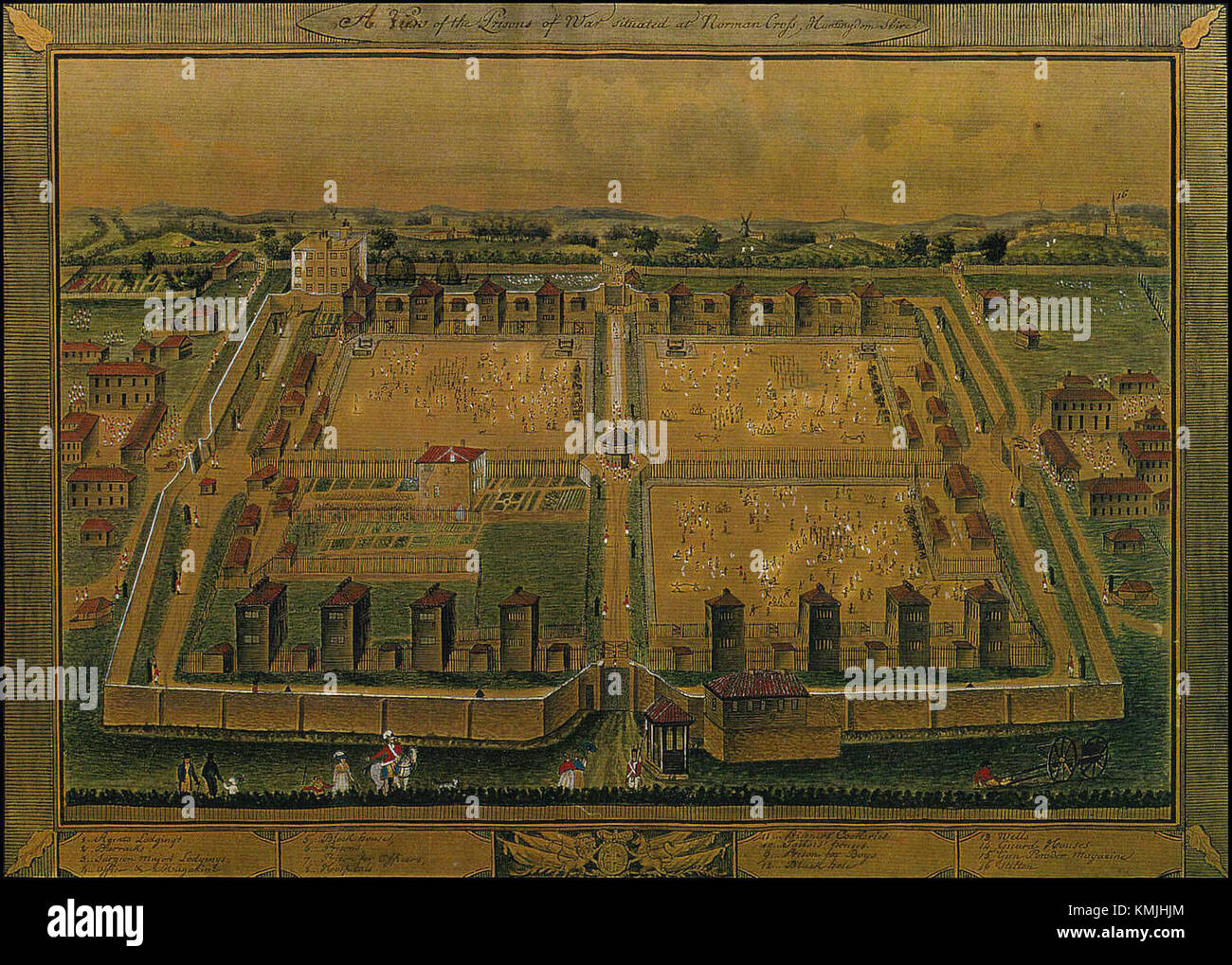 The Norman Cross painting depicts a historical event, possibly related ...
