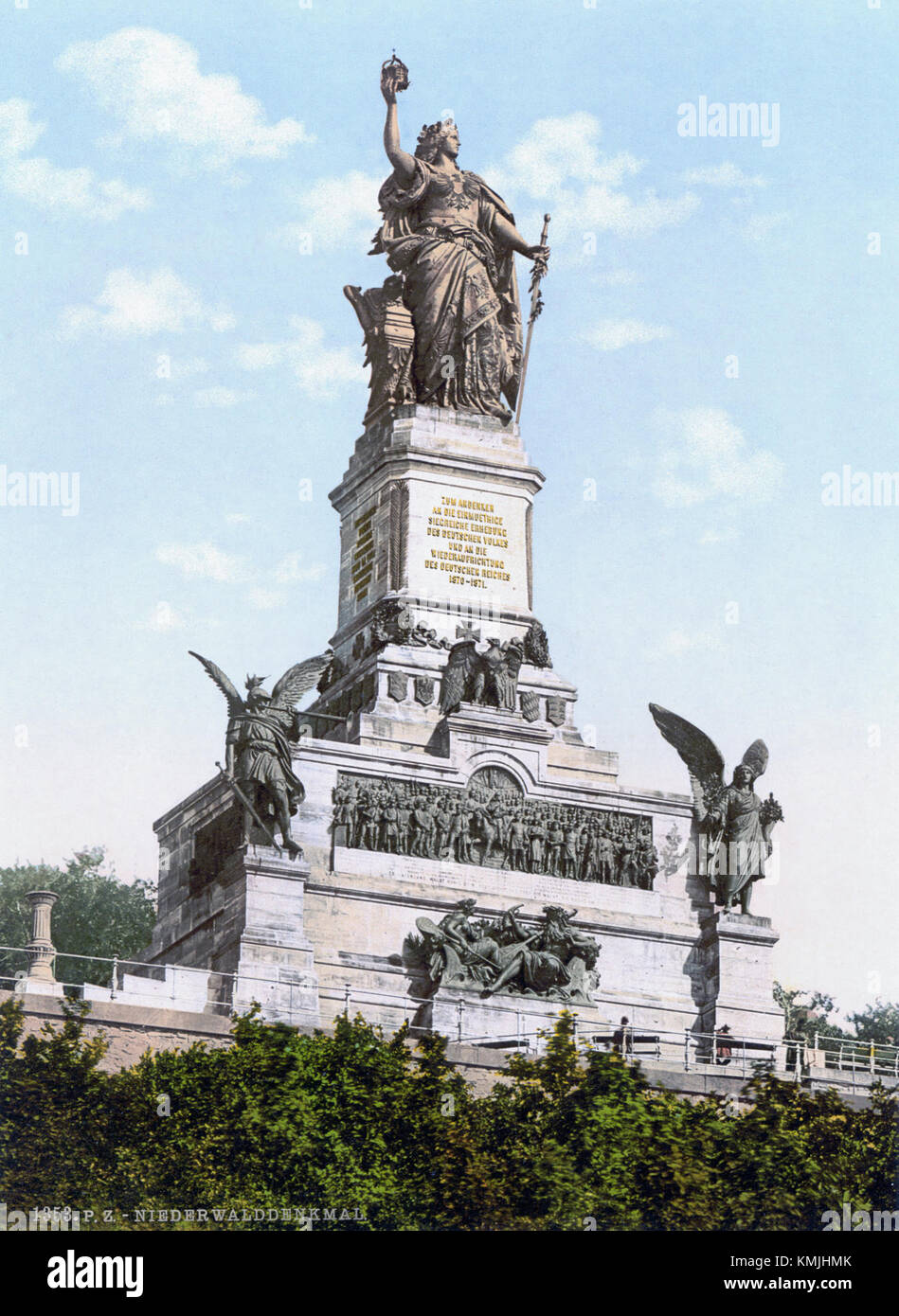 The Niederwalddenkmal, located in Germany, is a monumental statue ...
