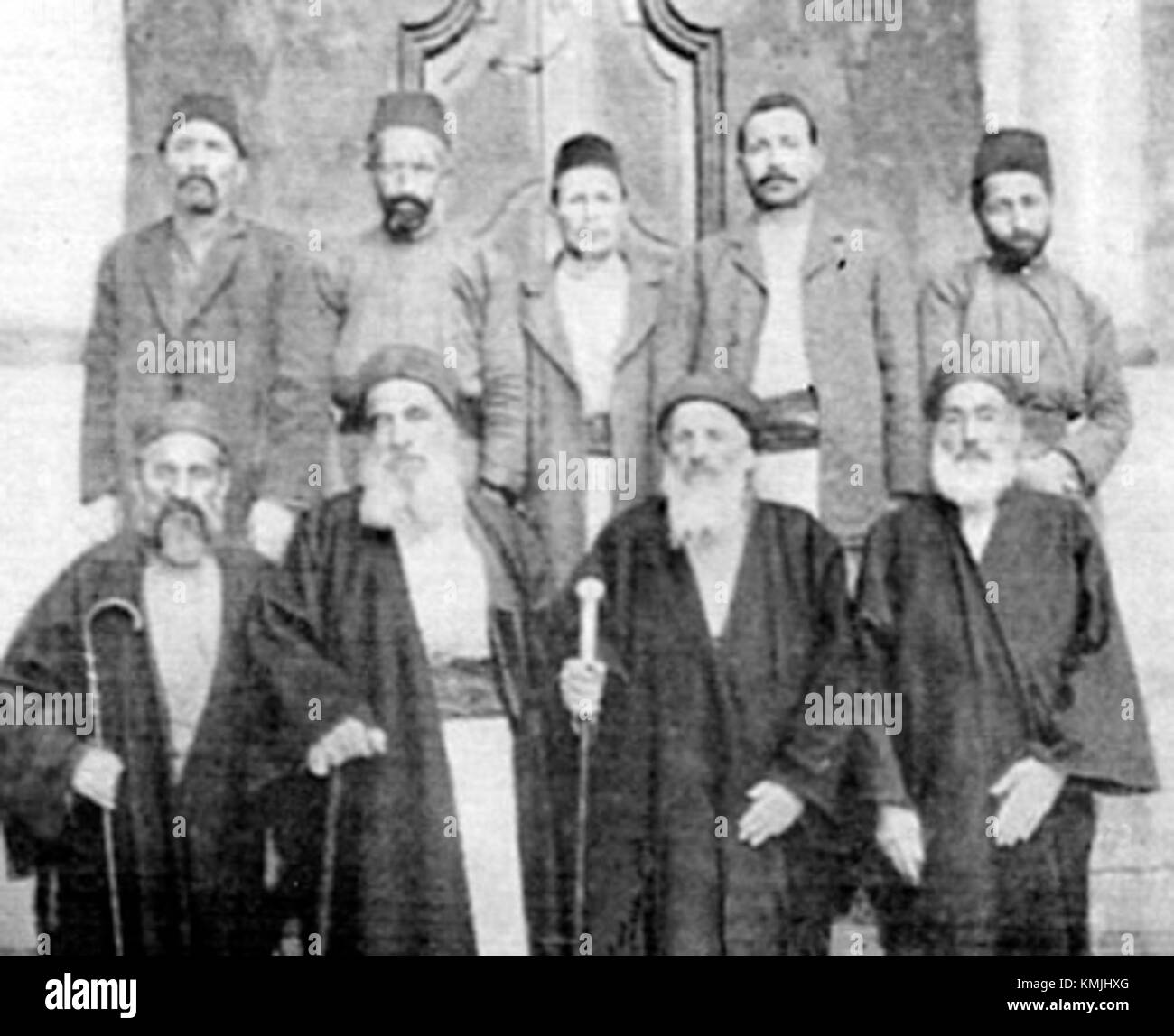 Image of the Rabbi and officials from Aleppo's Great Synagogue ...