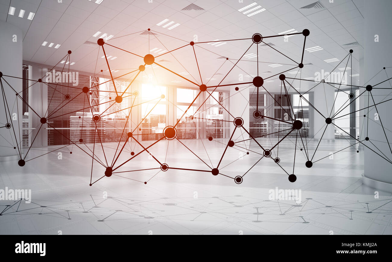 Networking and wireless connection as concept for effective modern ...
