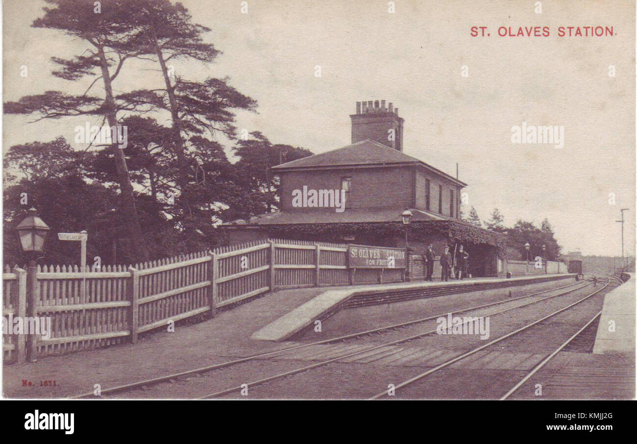 St Olaves railway station is located in Norfolk, England. It is part of ...