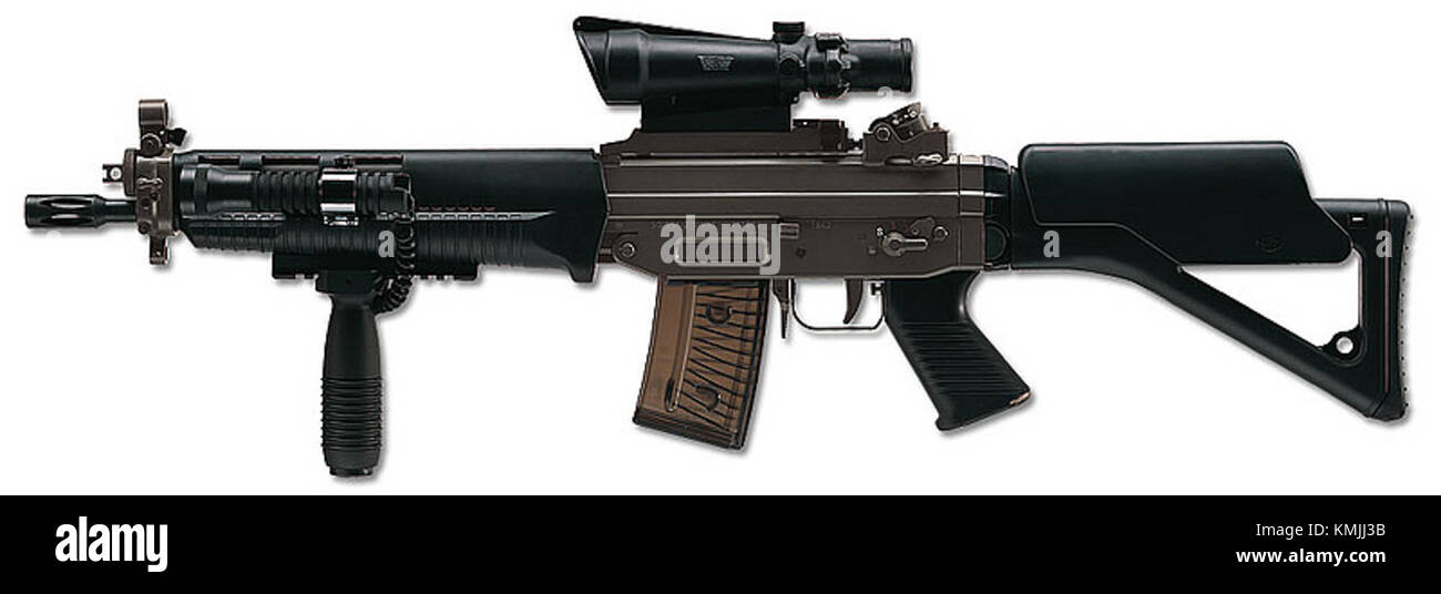 The Swiss Arms SG 551 is a military-grade assault rifle, known for its ...