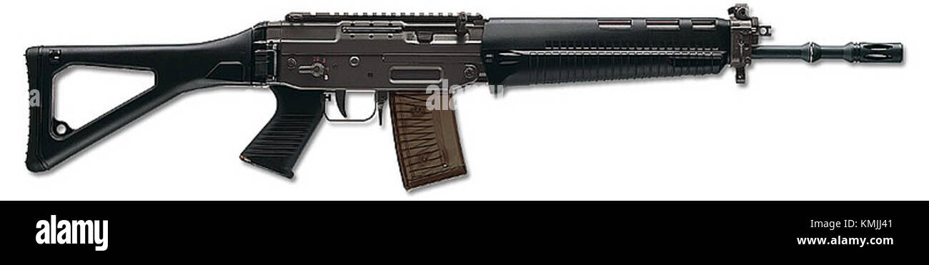 Swiss Arms SG 551 LB, a model of semi-automatic rifle, known for its ...