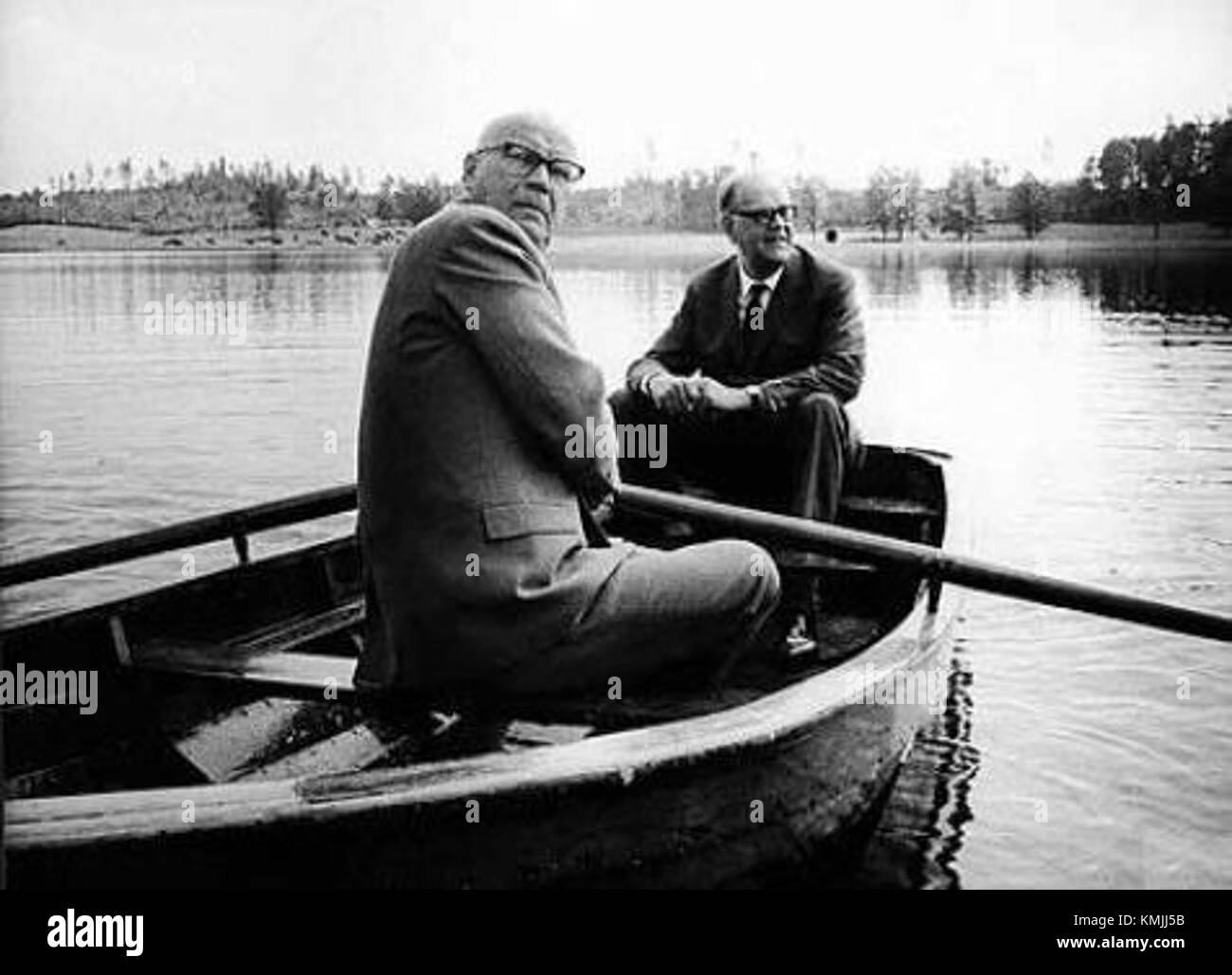 Tage Erlander, Swedish Prime Minister, and Urho Kekkonen, Finnish ...