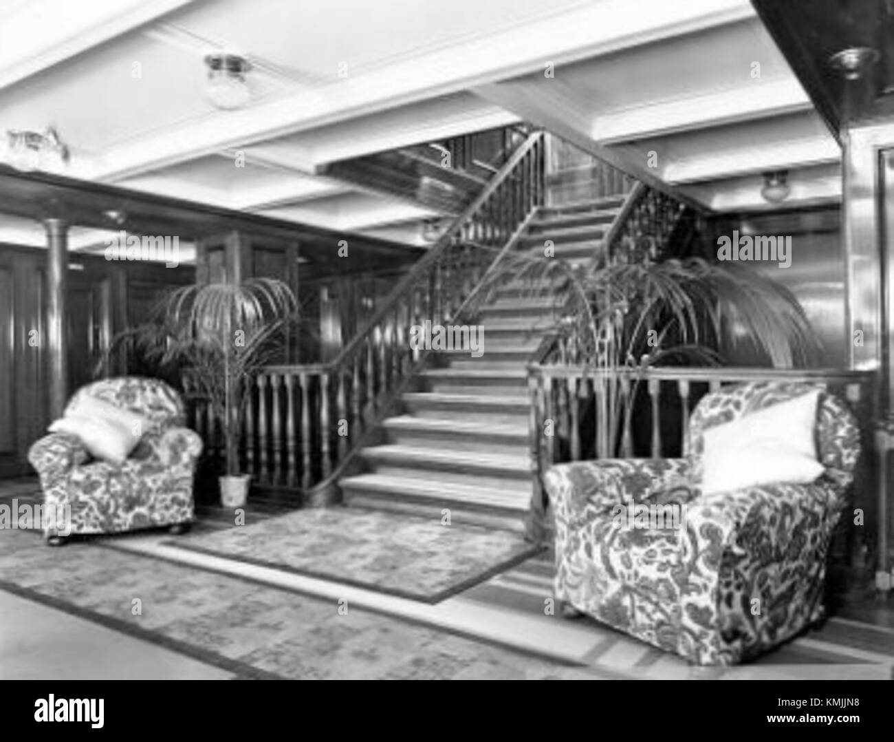 Ship interior staircase hi-res stock photography and images - Alamy