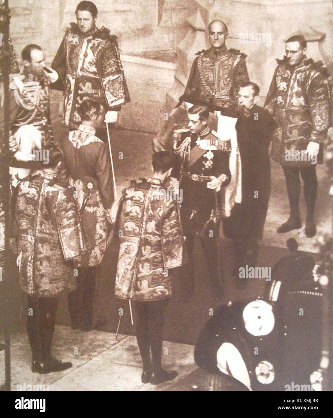 King Edward VIII presiding over the opening of Parliament during his ...