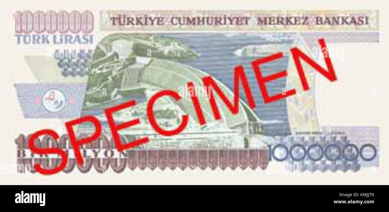 The 1-II Million TL reverse refers to a historical coin or currency ...