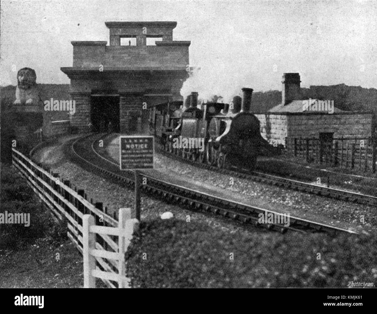 The Britannia Bridge portal, featured in the Railway Magazine in ...