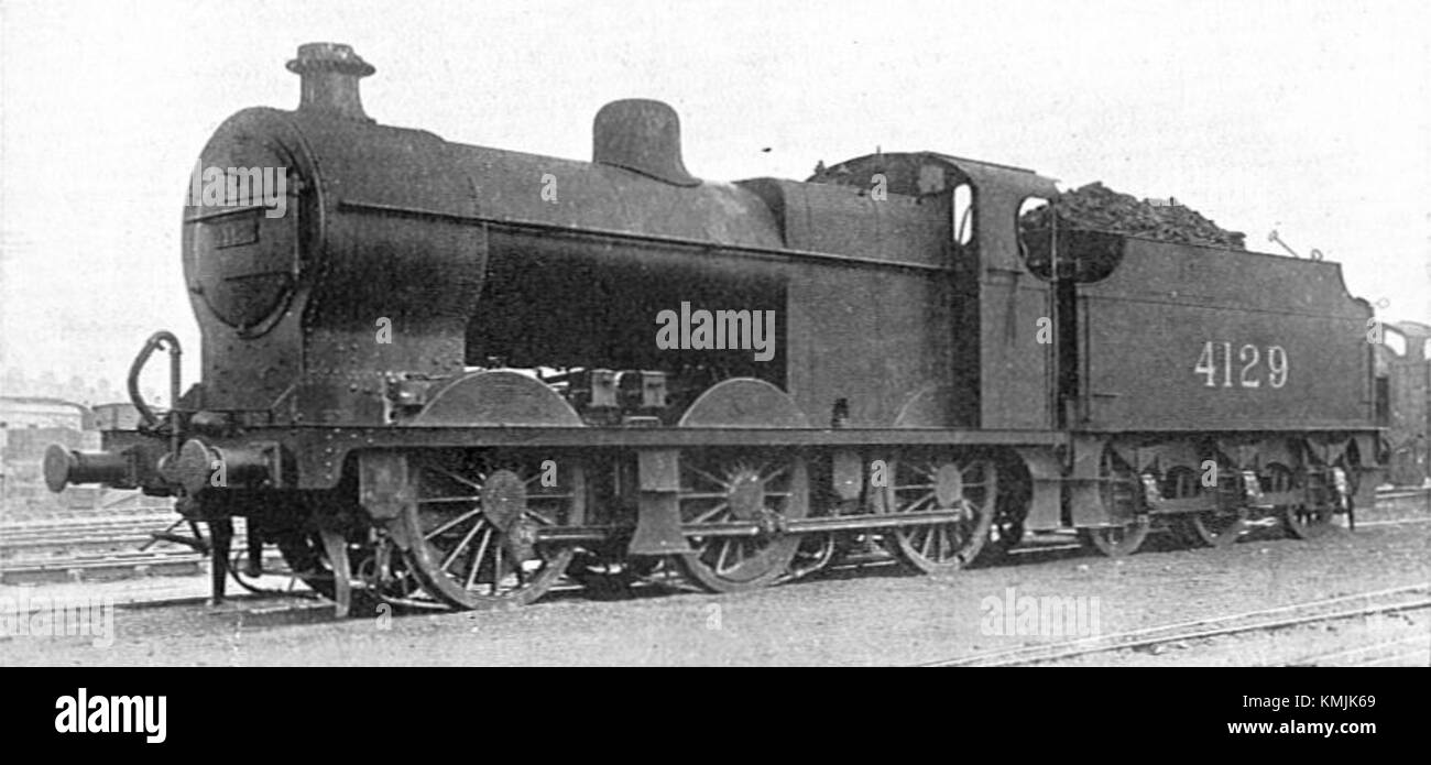 The LMS 0-6-0 freight locomotive 4129 was designed for freight ...