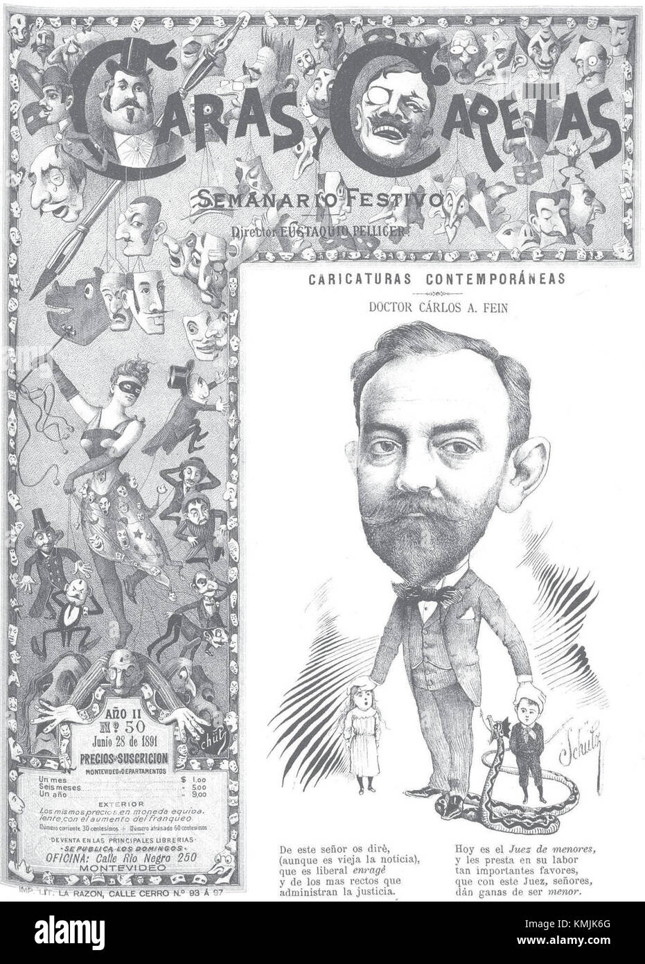 The cover of the Argentine magazine 'Caras y Caretas' from June 28 ...