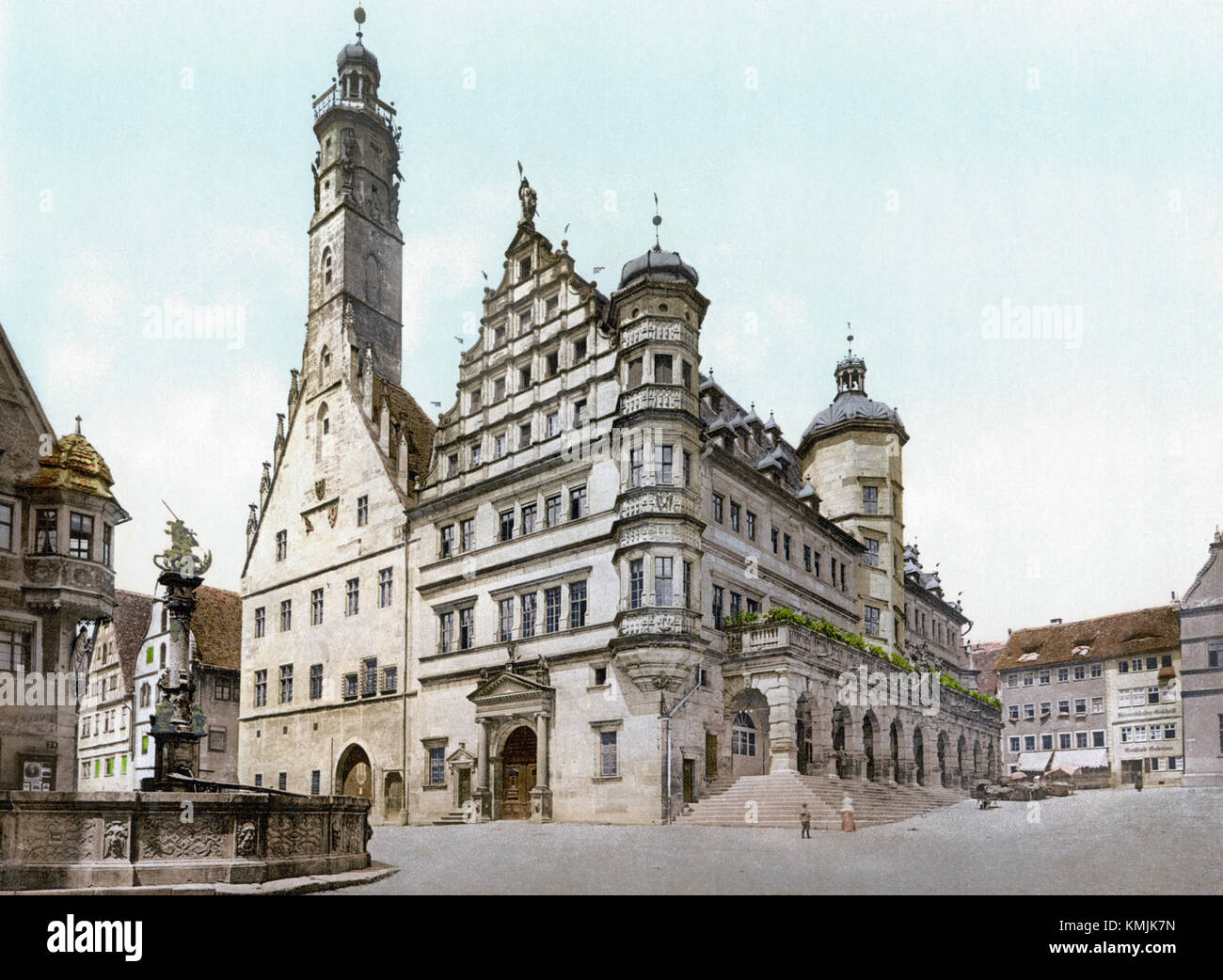 Rathaus Rothenburg is a historic town hall in Rothenburg ob der Tauber ...