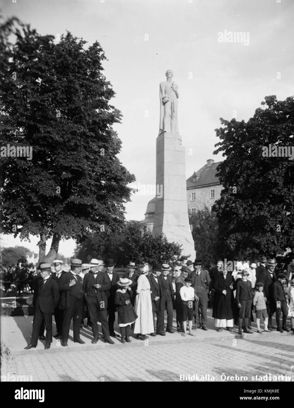 Statue of Karl XIV Johan, located in Sweden, commemorates the founder ...