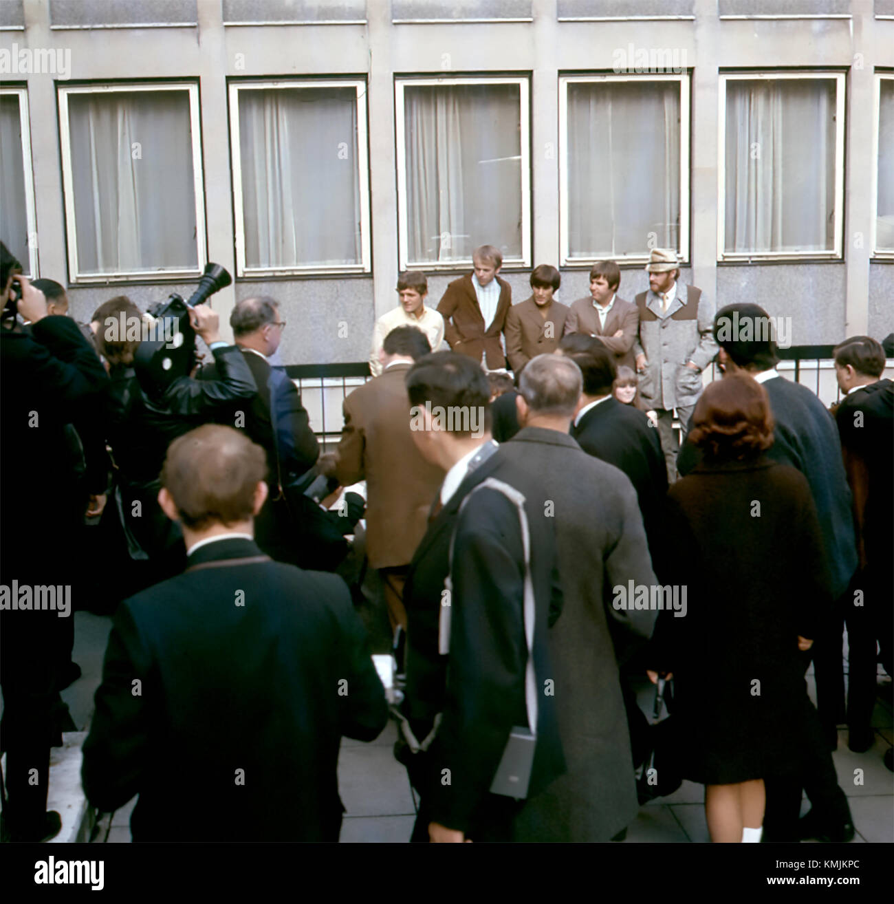BEACH BOYS US group at EMI HQ in Manchester Square, London, 1964. Photo ...