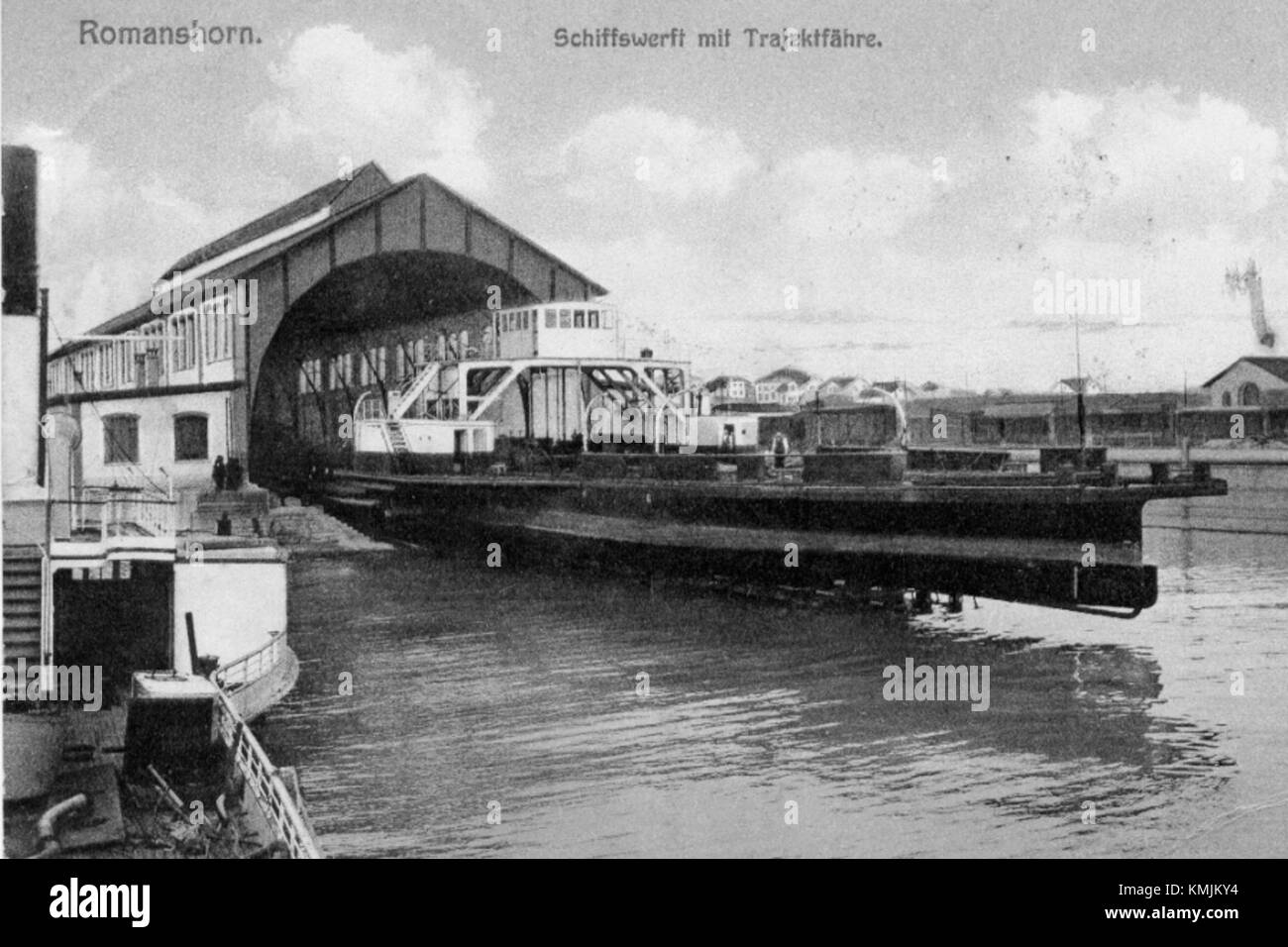 Dampftrajekt II refers to a historical steam-powered ferry or boat ...