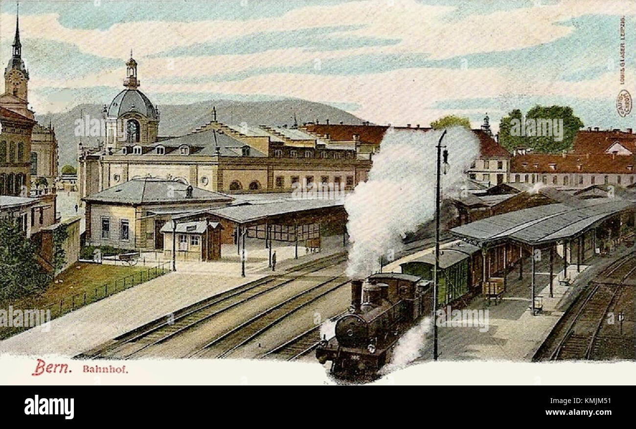 The Bahnhof Bern (Bern Train Station), opened in 1900, is a historical ...