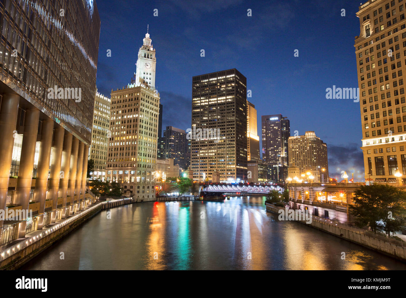 Night Chicago Illinois Views City High Resolution Stock Photography and ...