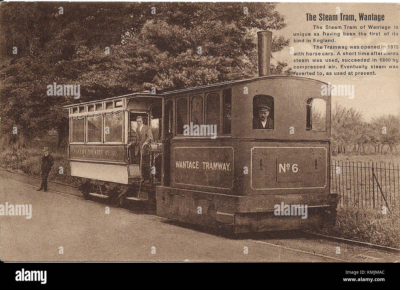 Wantage Tramway No. 6 was a notable tram vehicle used in the historical ...