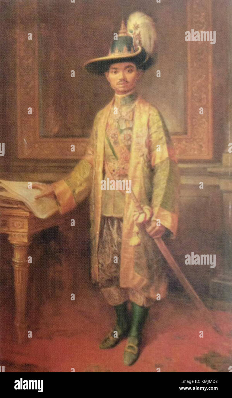 This portrait represents Prajadhipok, also known as King Rama VII of ...