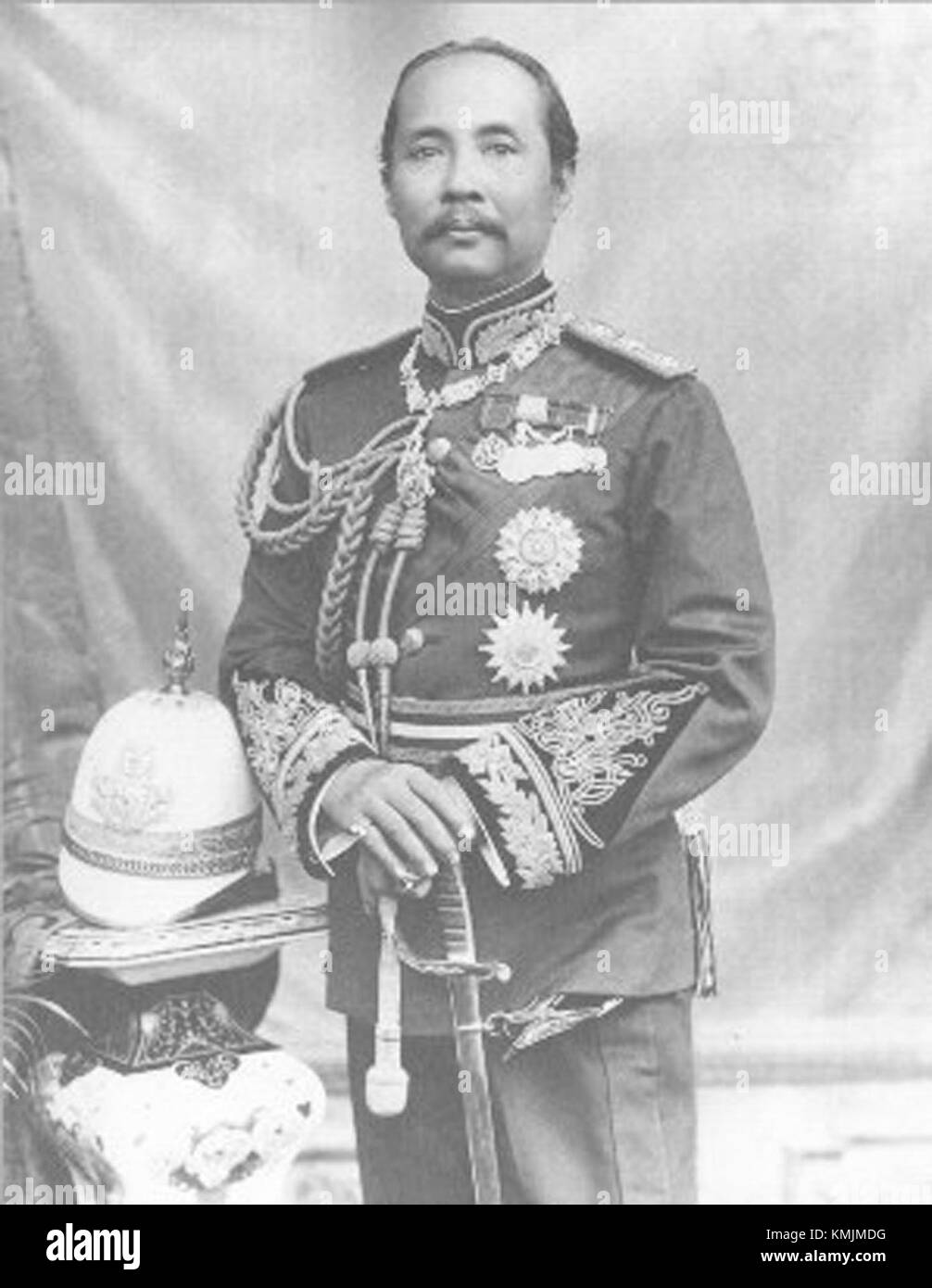 King Chulalongkorn (Royal Siamese Army uniform Stock Photo - Alamy