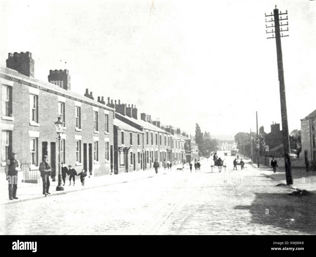 This early 20th-century image captures London Road in Hazel Grove ...