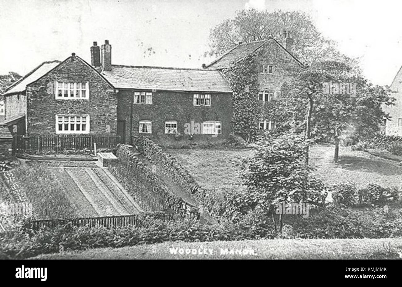 Woodley Manor House, photographed in 1913, is a historic manor located ...