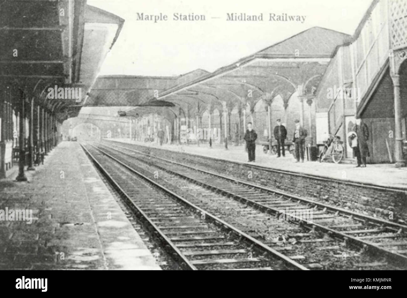 Marple railway station, photographed around 1910, was a key transport ...