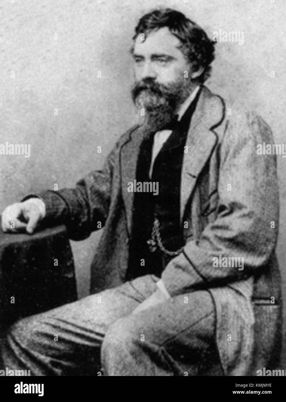 A portrait of Thomas Gambier Parry, a renowned British artist known for ...