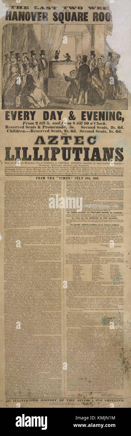 A newspaper article discussing the Aztec Lilliputians, describing the ...