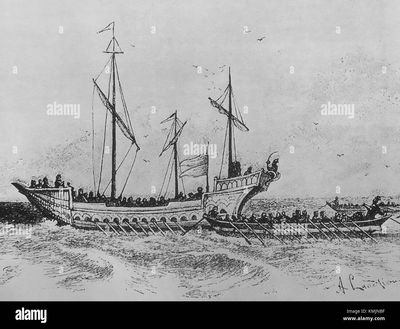 Ukrainian cossack ships Stock Photo - Alamy