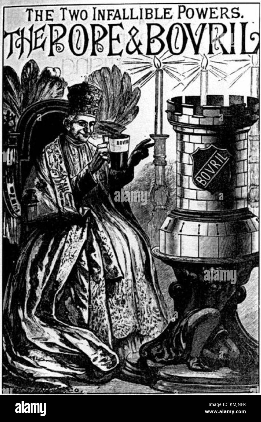 'The Pope and Bovril' refers to an image or event that may feature the ...