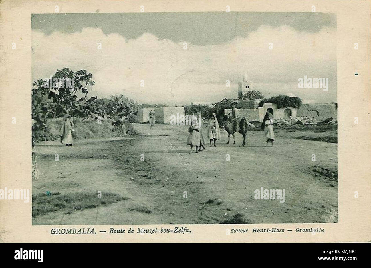 Grombalia - Route de Menzel Bou Zelfa Stock Photo - Alamy