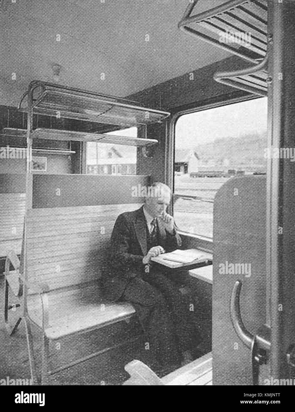 Image of a third-class compartment in a lightweight steel carriage ...