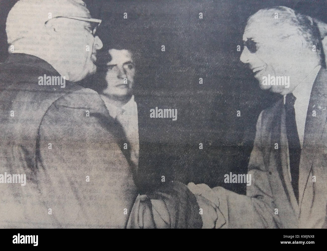 Photograph featuring Hedi Nouira and Behi Ladgham, notable Tunisian ...