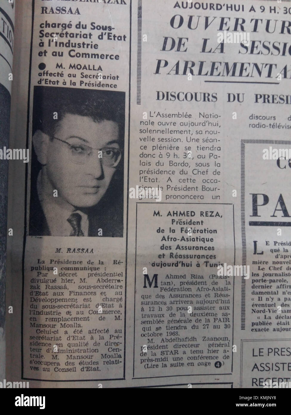 Nomination M. Rassa refers to an official or ceremonial recognition ...