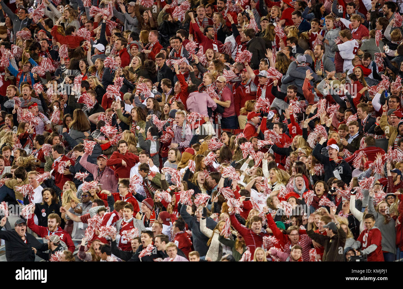 JANUARY 9, 2017: Alabama Crimson Tide fans cheer on their team during ...