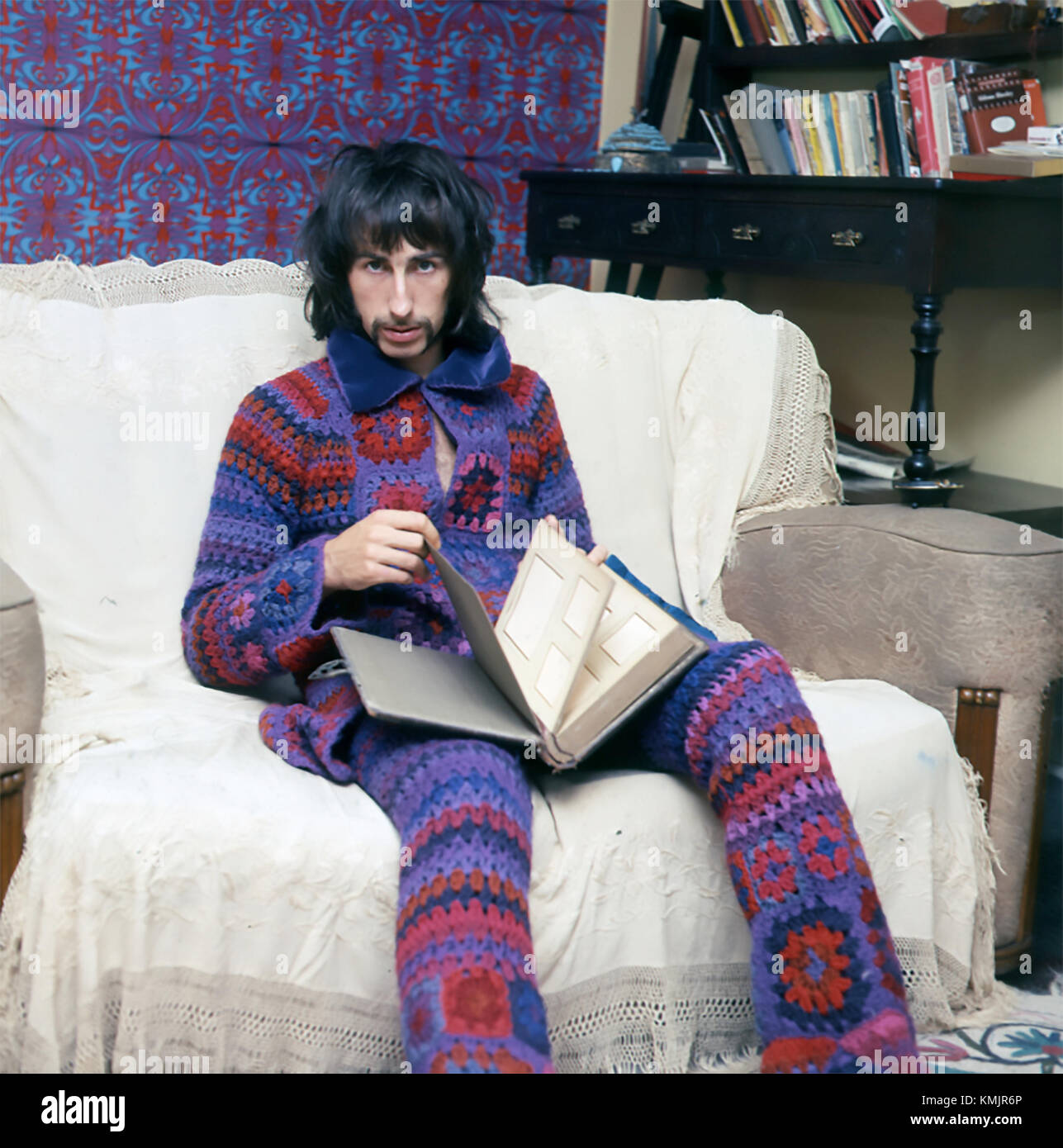 ARTHUR BROWN English rock musician at his London home in June 1968 ...
