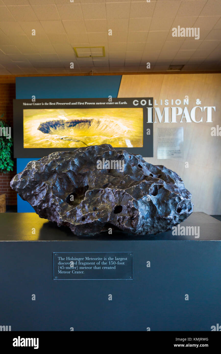 Holsinger meteorite. Meteor Crater is a meteorite impact crater. The ...