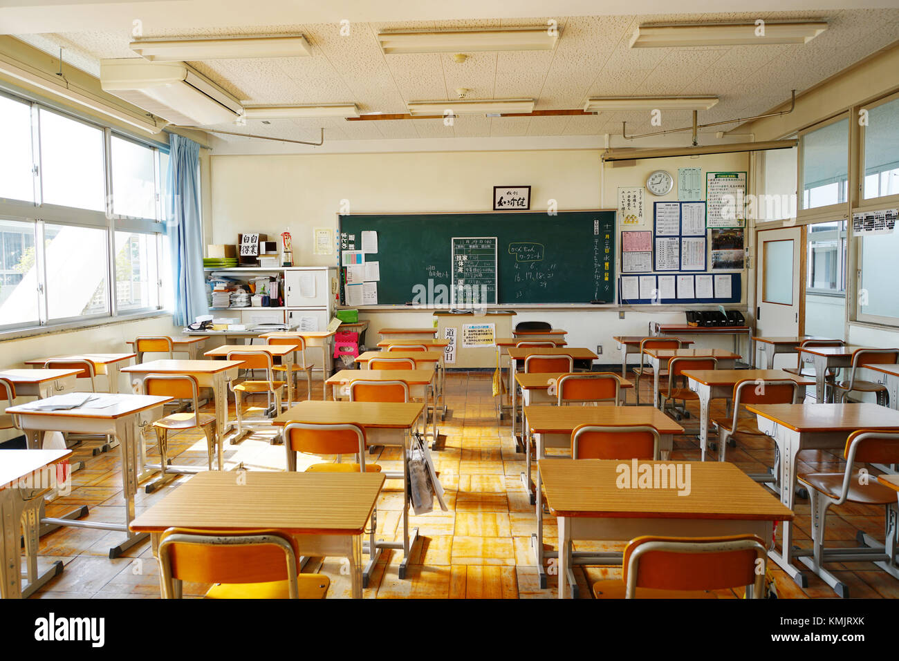 Empty High School Classrooms
